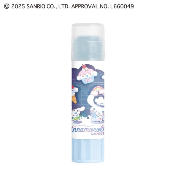 シナモロール[SanrioCinamoroll]サンリオ クラックス（CRUX） クリアカラースティックのり(固形糊） (CR307059)  塗るとのり色はクリアです！  のり色：クリアブルー サイズ：H83×径20 重量：約18g 内容...