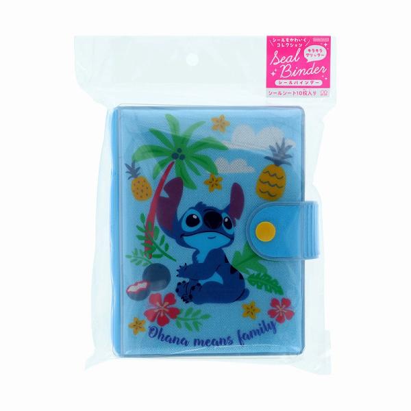 ディズニー　ステッチ(スティッチ） [Disney Lilo&amp;Stitch] （サンスター文具） シールバインダー（貼って剥がせるシールシート１０枚入り）（シール手帳/シールブック） (S2176254)  「ディズニーキャラクター...
