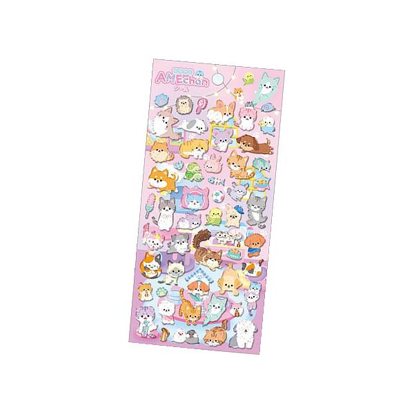 ペット クーリア（Q-Lia） ラメAMEchanシール (QL-01200)  定番の大人気シール☆  透明感+ラメがとってもカワイイ  素材：硬質塩ビ+ラメ シールサイズ：H175×W90×D1.5mm 販売サイズ：H198×W95×D...