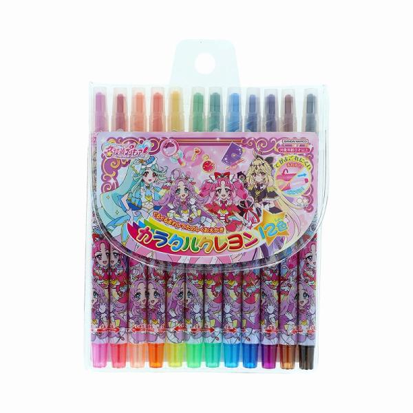 名探偵プリキュア！（たんプリ） カラクルクレヨン(手が汚れないくれよん12色） (1784370A)  【材質】本体：パラフィン・PP・PS・POM・顔料/ケース：PVC・紙・ナイロン 【内容】カラクルクレヨン：12本  手が汚れない！繰り...