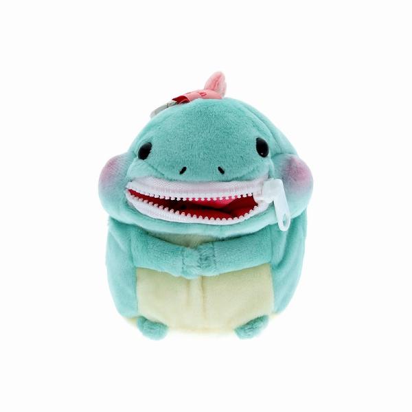 ぱくぱくポーチ　ほおばりいず(てぃらのさうるす) サンスター文具 チャック付きぬいぐるみポーチ (S2339439)  【材質】ポリエステル・亜鉛合金  【本体サイズ】約W110×H160×D90mm 【本体重量】約40g<font ...
