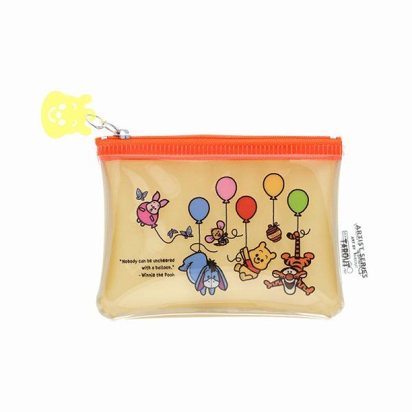 くまのプーさん[DisneyWinniethePooh](ふうせん) DcArtist26 ミニクリアポーチ（アクリルチャーム付き） (S2339668)  【材質】PVC・アクリル  プーさんのアクリルチャームがかわいい。コンパクトで使い...