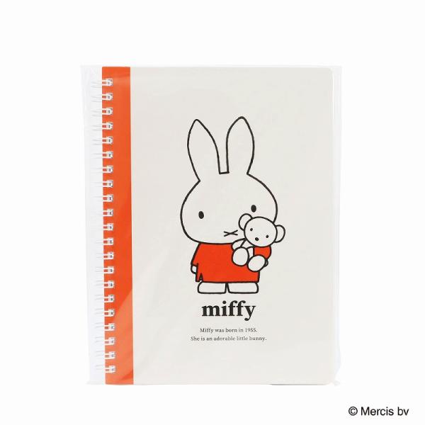 DickBruna（ディックブルーナ）Miffy（ミッフィー）（ミッフィー） （クツワ）カラーシリーズ A5リングノート（５ｍｍ方眼）B (MF976B)  材質：紙、鉄、ナイロン樹脂 特徴：70枚入、5mm方眼 本体：H210×W155×...