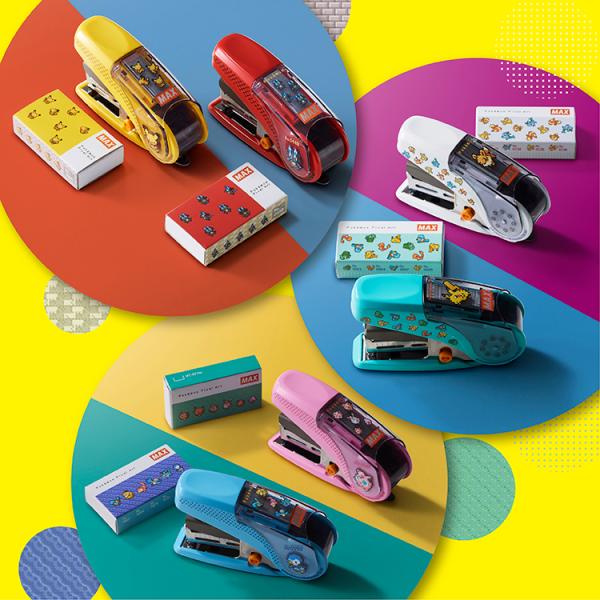 ポケットモンスター[ポケモン] PocketMonsters 軽くとじられるコンパクトホッチキス 「サクリ ポケモンデザイン」 予備針ポケット付きステープラー[替針(1000本入）1箱付] (HD-10NLK/Y2/R/B/P/LB/W） ...