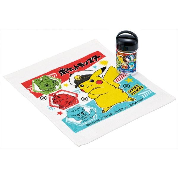 ポケットモンスター[ポケモン]PocketMonsters抗菌ケース付きおしぼり(おしぼりタオルケースセット）(OA5AG-A/4973307664960）保冷剤代わりに●濡れたおしぼりを凍らせてお弁当といっしょに約58×44×125mmお...