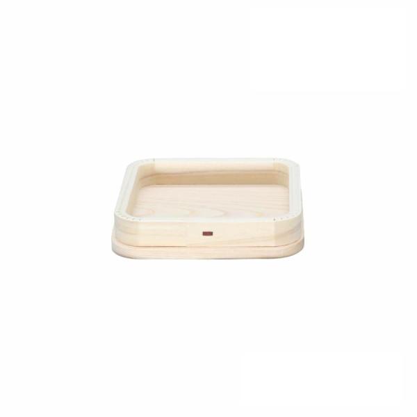 -商品名-折敷 3寸-商品サイズ-幅9.6×奥行9.7×高さ2 cm-内寸-中央内寸：幅8×奥行8×高さ1.3 cm-商品重量-30g-主素材-桧-カラー-ナチュラル-商品状態-完成品-商品説明-敷紙を敷いて米、塩をお供えします。◆配送方法...