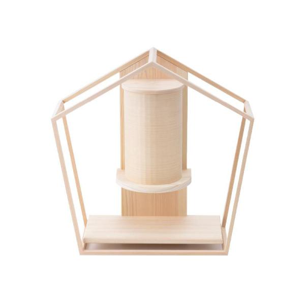 -商品名-モダン祖霊舎 GOKAKU(ごかく)-商品サイズ-外寸:W42×D16×H42.5 cm霊璽カバー：W13.3×D11×H20.7 cm霊璽カバー内寸：W11×D10×H20 cm-主素材-国産ひのき-吊り金具-あり-商品状態-完成品