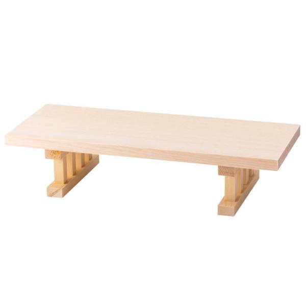 木目の美しい木曽桧製木曽ひのき八足台　（神棚神具）