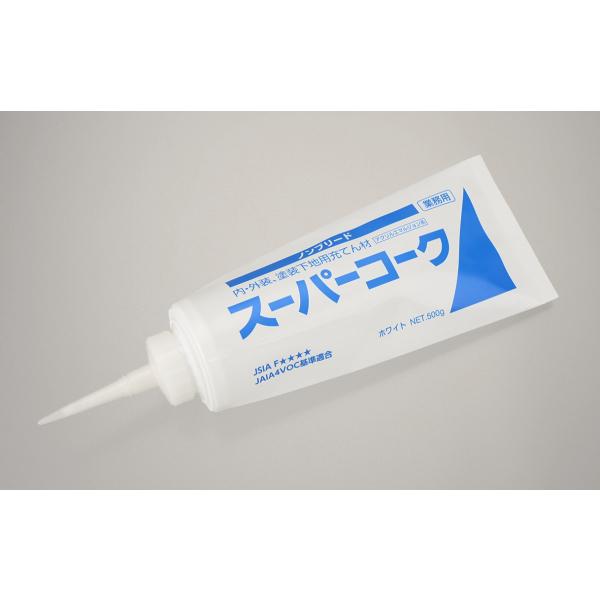 塗装下地・ALC 板・モルタル・壁用充てん剤使いやすい水性タイプ（アクリルエマルジョン系）の一液乾燥型充てん剤で、乾燥後も柔軟性があり完全乾燥後は水性塗料の上塗りがきれいに仕上ります。黒ずみ・ベタ付きの原因となる可塑剤を、全面的にカットしま...