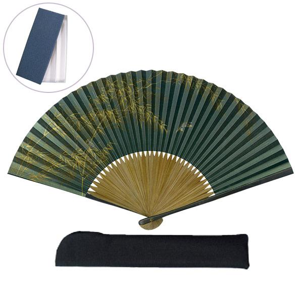 落ち着いた雰囲気の扇子です。差し袋とセットでお届けいたします。※モニターやブラウザなどによって、実際の物と色味が異なる場合がございます。キーワード：父の日爆買