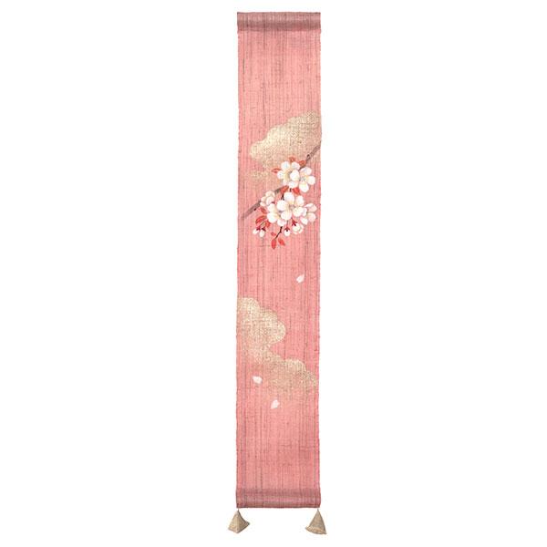 長さ60cmの豆タペストリー。細タペストリーの約3分の1の長さで、コンパクトに掛けていただけます。春らしい地色に見頃の桜が可愛らしく描かれています。※商品画像はできるだけ実商品に近い色に合わせておりますが、ご覧になるディスプレイのモニタ環境...