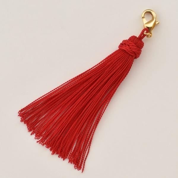 昇苑くみひも くみひもアクセント「清風 レッド」【昇苑くみひも くみひもアクセント「清風 レッド」】スマホやかばん、マスクなどに付けていただけるチャームです。たおやかな房がなびくさまは、宇治の川岸にふくさわやかな風が通り過ぎるような涼しげな...