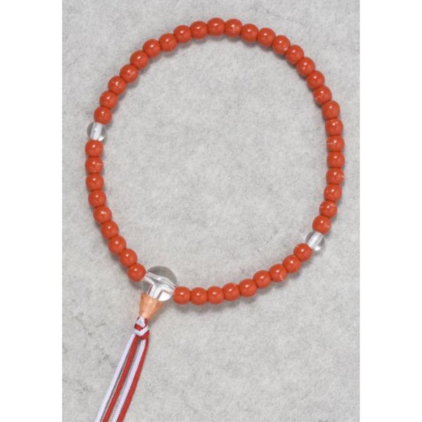 【お稚児様用にも適しています】古くから日本で愛されてきた桃赤珊瑚をモチーフにしたカラーリング紙箱に入れてお届けいたします。幼児・小学校低学年向けの数珠です。※商品画像はできるだけ実商品に近い色に合わせておりますが、ご覧になるディスプレイのモ...