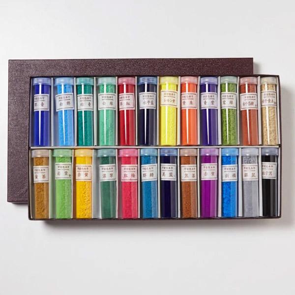 ■入り数24色■用途日本画 絵画 絵具 絵の具 顔料 レジン ハンドメイド クラフト プレゼント ギフト 海外へのお土産爆買