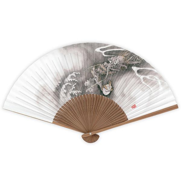 伏見上野旭昇堂 uen-5713 紙扇子 唐木中彫「朱竹」紳士用 香り付 7.5寸15間 約22.5cm メーカー取寄せ品 扇子 香り 和風 上品 プレゼント ギフト【伏見上野旭昇堂 紙扇子 唐木中彫「龍」】京都製扇面紙と竹の外側の硬い上骨...