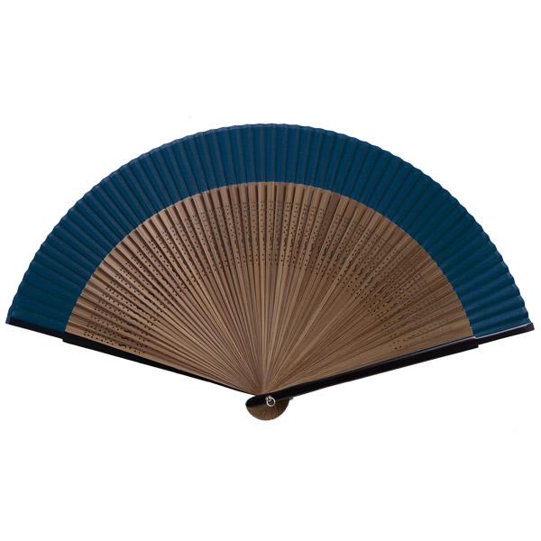 伏見上野旭昇堂 uen-5868 60間高級絹貼扇子 親塗 唐木中彫 大短地7.5寸60間 約22.5cm メーカー取寄せ品 扇子 和風 上品 プレゼント ギフトなど@【伏見上野旭昇堂 60間高級絹貼扇子 親塗】絹扇子の高級品、上質な60本...