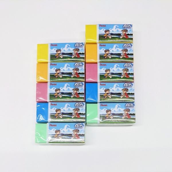 【数量限定】・少ない消しくずで机を汚さない。・軽い力で楽に消せます。■本体サイズ　W43×H12×D18mm■本体重量　13g■材質：PVC（消しゴム）、再生紙(スリーブ)　