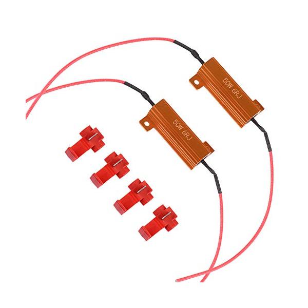 ウインカーLED化の必需品：ウイン力一をLED化した際に起きるハイフラ ウインカーの点滅が早くなる現象 を防止する抵抗です。 LEDバルフ1本につきーつ必要です。ウイン力一の*、−に並列につなぎます。製品仕様：* 抵抗値：6Ω / * 定格...