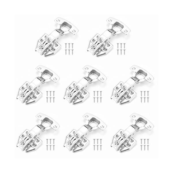 使い方 材質：304ステンレス。家具、クローゼット、下駄箱、システムキッチンなどに使用される蝶番。 仕様 スライド蝶番*4、ネジ*24。銅の芯 油圧、前後、左右に調整可能。 サイズ 約  蝶番カップ径 : 35mm、［カップ掘込深さ］ 最小...