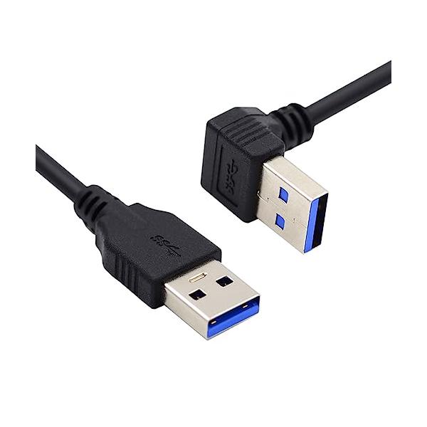 傾斜型により、ポートの周囲のスペースが限られていても、親ポートに接続できます。CY角度USB 3.0 A型オスから直型3.0 A型データ5 Gbpsケーブル90度上向き角度40 cmUSB 3.0ホストやデバイスと一緒に使用すると、USB ...