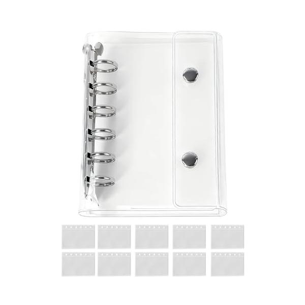 キラキラ “見せる” シール帳 ホログラム調の星柄が散りばめられた透明バインダーは、角度によって輝きを変え、シールの可愛さを引き立てます。収納機能と装飾性を兼ね備えた「映えアイテム」で、自分だけの特別な冊子を作れます。 使いやすい a7 サ...