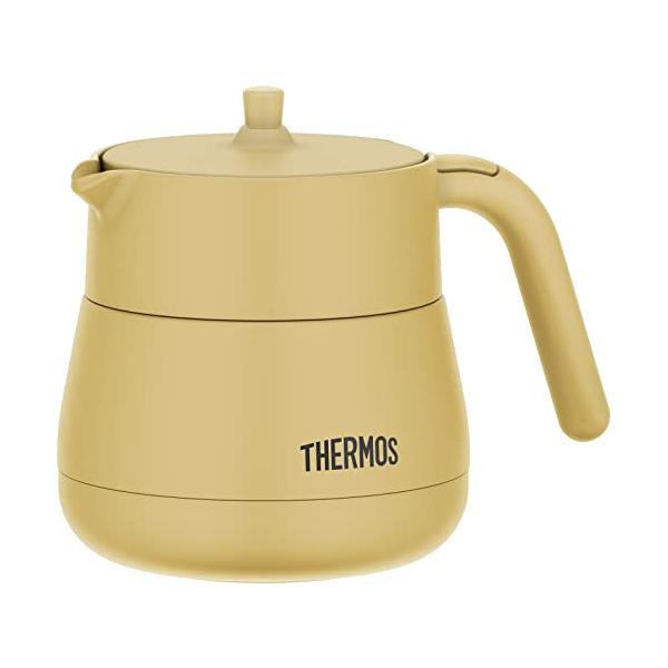 お茶がつくれて保温もできる、ストレーナー付きのティーポット。フタがおさえられるので片手でも注げる。本体サイズ(約):幅16.5*奥行き11.5*高さ13cm、本体重量(約):300g、容量:450ml保温効力:69*以上(1時間)/保冷効力...