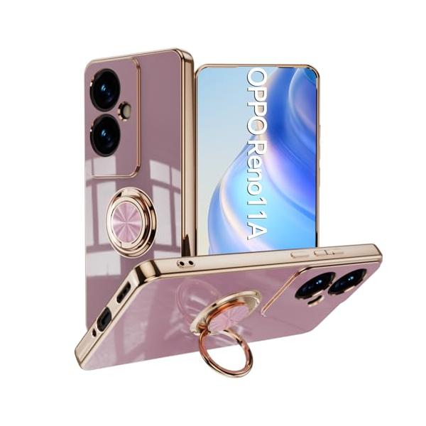 対応機種 OPPO Reno11 A 専用ケース 6.7インチ  機種を間違いないようご注意下さい。 スタンド機能 後ろで嵌め込み式リング付き、伝統的なリングと比較して、スマートフォンの水平安定性を維持することができます。ケースを横向きにす...