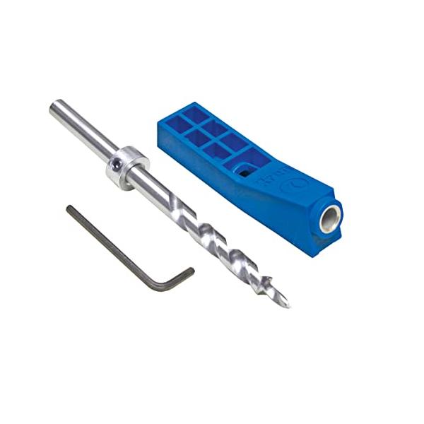 ポケットホールを作成するのに必要な工具です。木材に斜めに穴をあけ、ネジ止めをすることにより、見た目を損なうことなく強固に木材を固定できます。とても小さいので家具の補修などにも使用いただけます。米国輸入品になりますので、英語での表記になります...