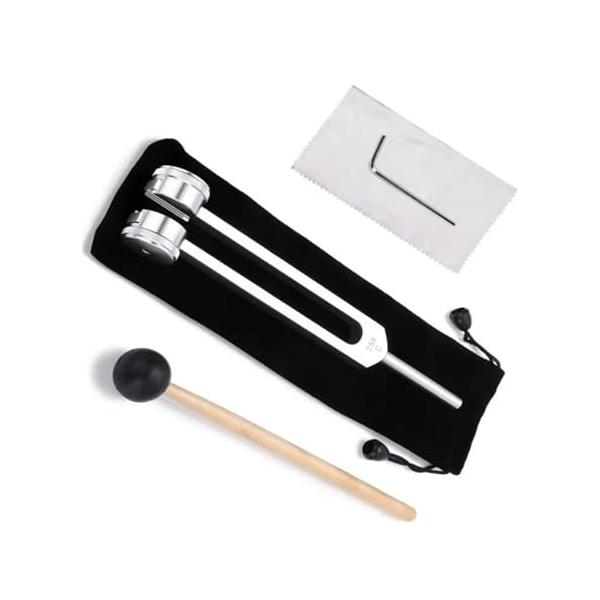 使用方法 内蔵の六角ボルトと六角レンチを使用してトーンホイールを上下に調整し、振動周波数を調整します。音叉の先端には重さがあるため、低い音程で振動し、より長く続く音を生み出します。 便利でコンパクト : 当社のテクニカル音叉は人間工学に基づ...