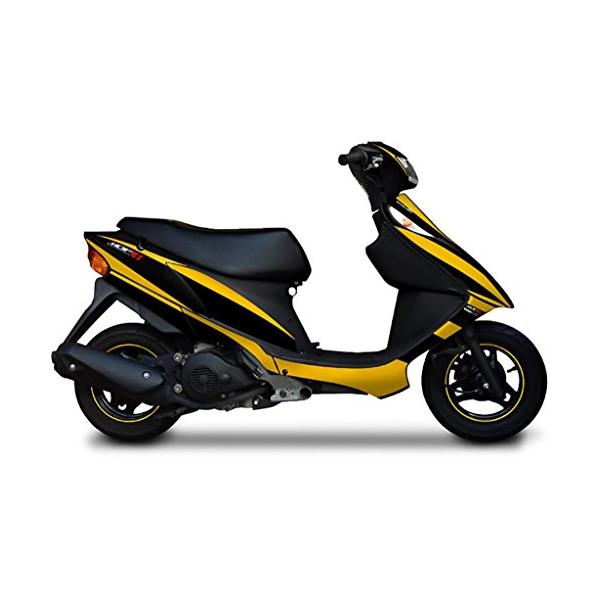 専用グラフィック リアフェンダーセット適合車種:ADDRESS V125(05-09)アタッカーモデルパンプキンイエローリアフェンダー部分車＆バイク:バイクアクセサリ