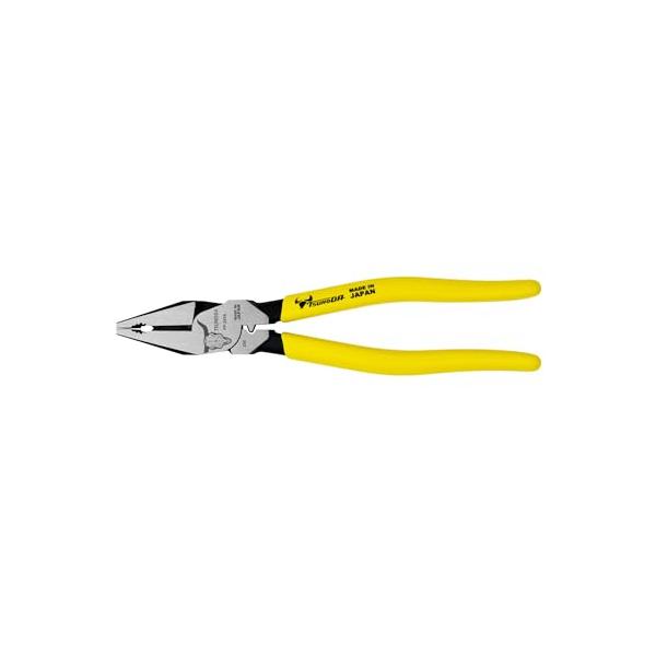 長時間の作業負担を軽減する偏芯テコを標準装備。電気工事の現場で活躍するプロ仕様ツール。全長：212mm重量：320g切断能力：VVFケーブル/2.6mm*3心、軟銅線/Φ4.0mm、軟鉄線/Φ3.2mm、ステンレス線/Φ2.0mm、IV線/...