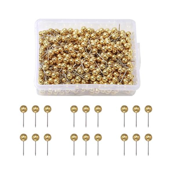 ボールプッシュピン*200本。ピンサイズ: 16x4mm; 箱サイズ: 40x60x20mm; カラー：ゴールド。丈夫な素材なので、壊れたり変形したりしにくく、繰り返し使用できます。押しピンもしっかりと固定され、硬い壁に差し込んでも簡単には...