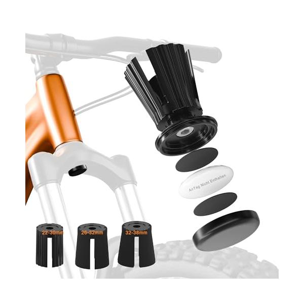 優れた隠蔽効果 NICEDACK Airtag バイクマウントはバイクのフロントフォークチューブの底部の穴に取り付けられます。 優れた隠蔽効果があり、見つけるのは簡単ではありません。 エアタグの完璧な隠れ場所となり、バイクをさらに保護します...