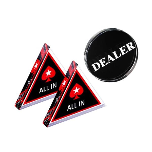抜群の透明度、人口水晶のずっしりとした重さが高級感漂うディーラーボタン、高品質のアクリル素材のオールインセットです。存在感のあるシンプルなデザイン、カジノの雰囲気作りにGood  商品内容 ディーラー1個*オールイン2個の計3点セット サイ...