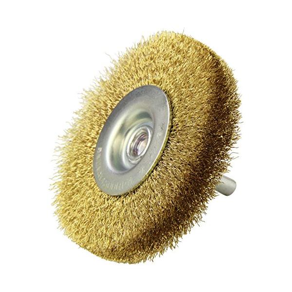 軸径:6mm直径:約75mm軸長:35mm線径:0.15mm線丈:18.5mmDIY・工具・ガーデン/電動工具・エア工具/電動工具パーツ・アクセサリ/ドリルアクセサリ/研磨・研削/バフ