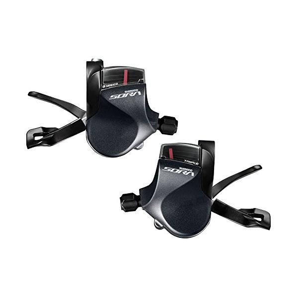 レバータイプ フラットハンドルバーロード用、ラピッドファイヤープラス対応スピード フロント:トリプル、リア:9スピード機能・特長 インスタント (右のみ)/ ツーウェイリリース、オプティカルギアディスプレイセット内容 左右セット、シフトケー...