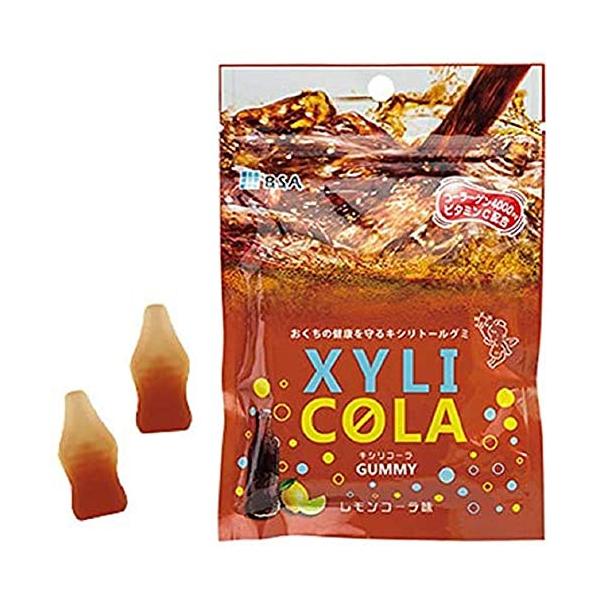 お子さまに人気のコーラ味の登場。キシリトール＆マルチトール使用、シュガーレスグミ口に含めばどこか懐かしいあのコカコーラの風味。甘さはチョッと控え目オトナ味。 甘味料としてキシリトール100％使用。 いつでもどこでも安心してお召し上がり頂けま...