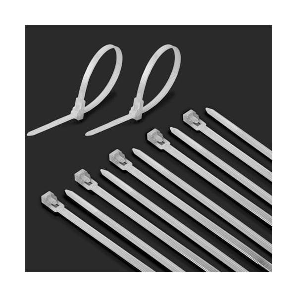 高耐久性 高品質のナイロン材を使用しており、耐久性・耐光性に優れています。 サイズ仕様 長さ20cm、幅4.8mmの結束バンドが20本セットで、様々な配線整理に対応できます。 使用環境 室内外どちらでも使用可能で、様々な場所での配線整理に対...