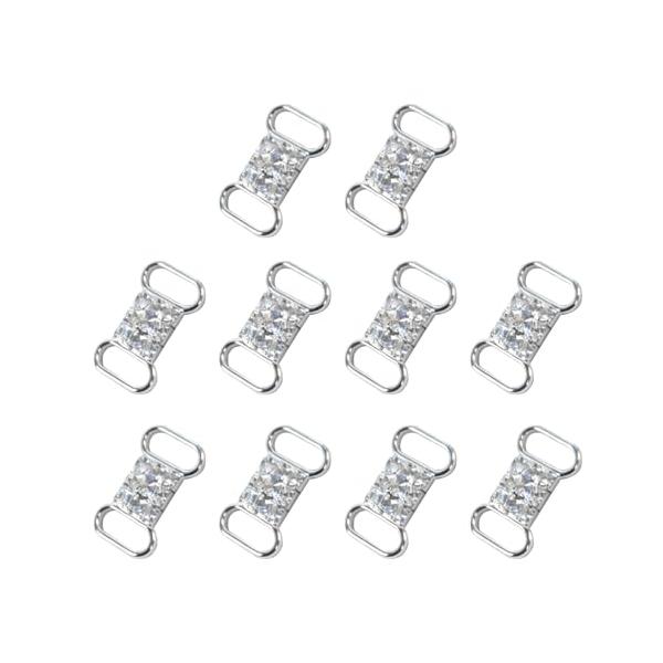 「商品仕様」素材：合金*ラインストーン。サイズ：幅約1.2cm*長さ約2.1cm。カラー：きらめくクリアカラー 「高品質素材」しっかりとした合金素材を使用しており、変形しにくく耐久性があります。ラインストーンをあしらったデザインで、シンプル...
