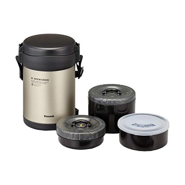 サイズ(約):幅15.2*13.6*21.8cm素材・材質:内びん/ステンレス鋼、胴部/ステンレス鋼(アクリル樹脂塗装)、ふた/ポリプロピレン、飯器本体/ポリプロピレン、飯器ふた/ポリプロピレン(発泡スチロール内蔵)、菜入れ本体/ポリプロピ...