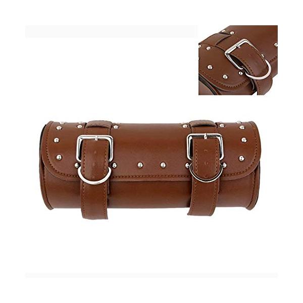 これは、2つのバックルストラップを備えたバイクに非常に便利なPUレザー収納ツールバッグです。これは、バレルラウンド形状のツールバッグの一種で、ストラップを前にすばやくリリースできます。クロムスタッドとハードウェアを備えたスマートな人工皮革と...