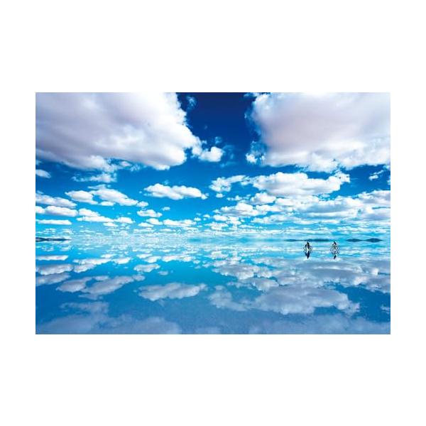 SNSで人気のスポットや話題の景色をジグソーパズルで堪能・・・どこまでも広がる空が湖面に映る神秘の風景は「天空の鏡」と呼ばれる、ボリビア ウユニ塩湖。おもちゃ/パズル/ジグソーパズル