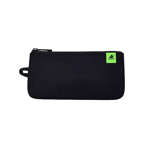 色：ブラック(縦)約9.5cm/(幅)約19cm/(マチ)約3cm 重量：約40g 素材：撥水ポリキャンバス ポケット：フリー1個文房具・オフィス用品:事務用品:机上用品・文具収納:文具ケース・文具ホルダー:ペンケース