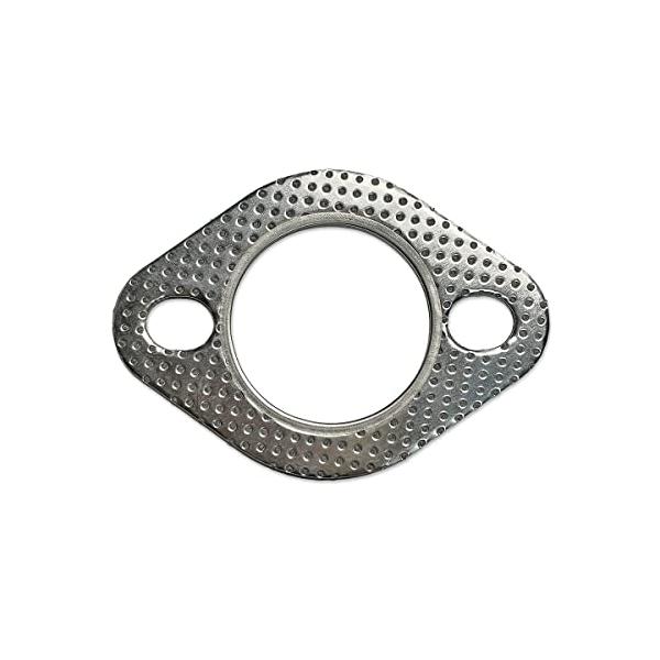 ・汎用マフラーガスケット ・全長:113x80ミリ ・ボルト穴ピッチ:86ミリ ・厚さ:3ミリ ・両表面スチール製車＆バイク:バイクパーツ:バイクマフラー:マフラーパーツ:マフラーガスケット