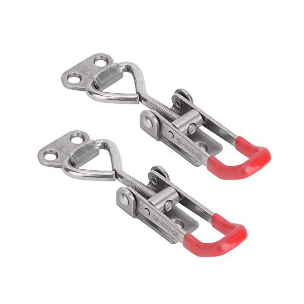 高品質なステンレス鋼素材: インダストリアルなスタイルで、長期使用に耐える丈夫な製品調整可能なファスナー: 適切なサイズに調整して、ドア枠やその他の金属部材に確実に固定急速解放金属ロック: 簡単に解放して、作業の効率化銀色のデザイン: 現代...