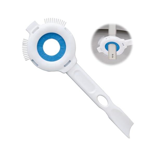 トイレのノズルの穴まで掃除できるスティックタイプのクリーナー トイレ掃除にこれ1本で4役の優れモノ 便座裏や便座のすき間、便器と床のすき間などの汚れをかき出すヘラ付 使い切り対応で衛生的な7本セット* セット内容：7本 サイズ：約15.4*...