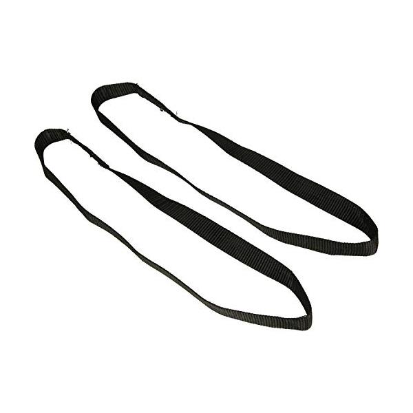 用途:荷締ベルトのフック掛けの際の補助ベルトベルト幅:25mm、全長:0.45m最大使用力:1.5kn(152kg)、破断荷重:6kn(611kg)ベルトカラー:ブラック、入数:2本組材質:ポリエステルDIY・工具・ガーデン:作業工具:締付...