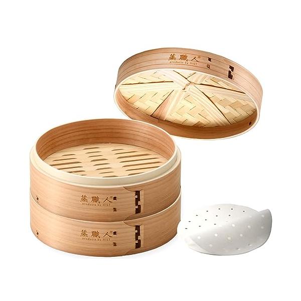 様々な蒸し料理に最適 肉まんやシュウマイなどの中華料理や蒸し野菜などの様々な料理に使える杉セイロの蓋1個と本体2個のセットです。 蒸してヘルシー 蒸すと素材の美味しさをそのまま味わうことができ、油を使わないのでヘルシーになります。 せいろを...