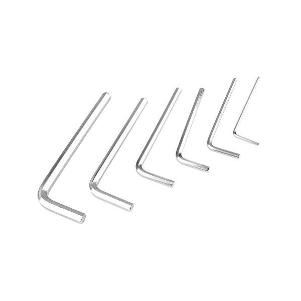 鉄-アルミニウム合金構造外径：4.7 / 3.8 / 3.2 / 3 / 2.5 / 1.5mm通常、CAMVATE製品のすべてのネジに適合普遍的な使用のための6個のアレンキーのセットDIY・工具・ガーデン/作業工具/駆動工具/レンチ/六角...