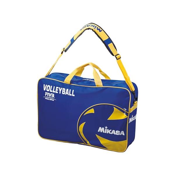 バレーボール6個用バッグ カラー：ブルー*イエロー、サイズ:40*61*17cm 材質：ポリエステル バレーボールと同デザイン ショルダーベルト付きスポーツ&amp;アウトドア:バレーボール:ボールバッグ
